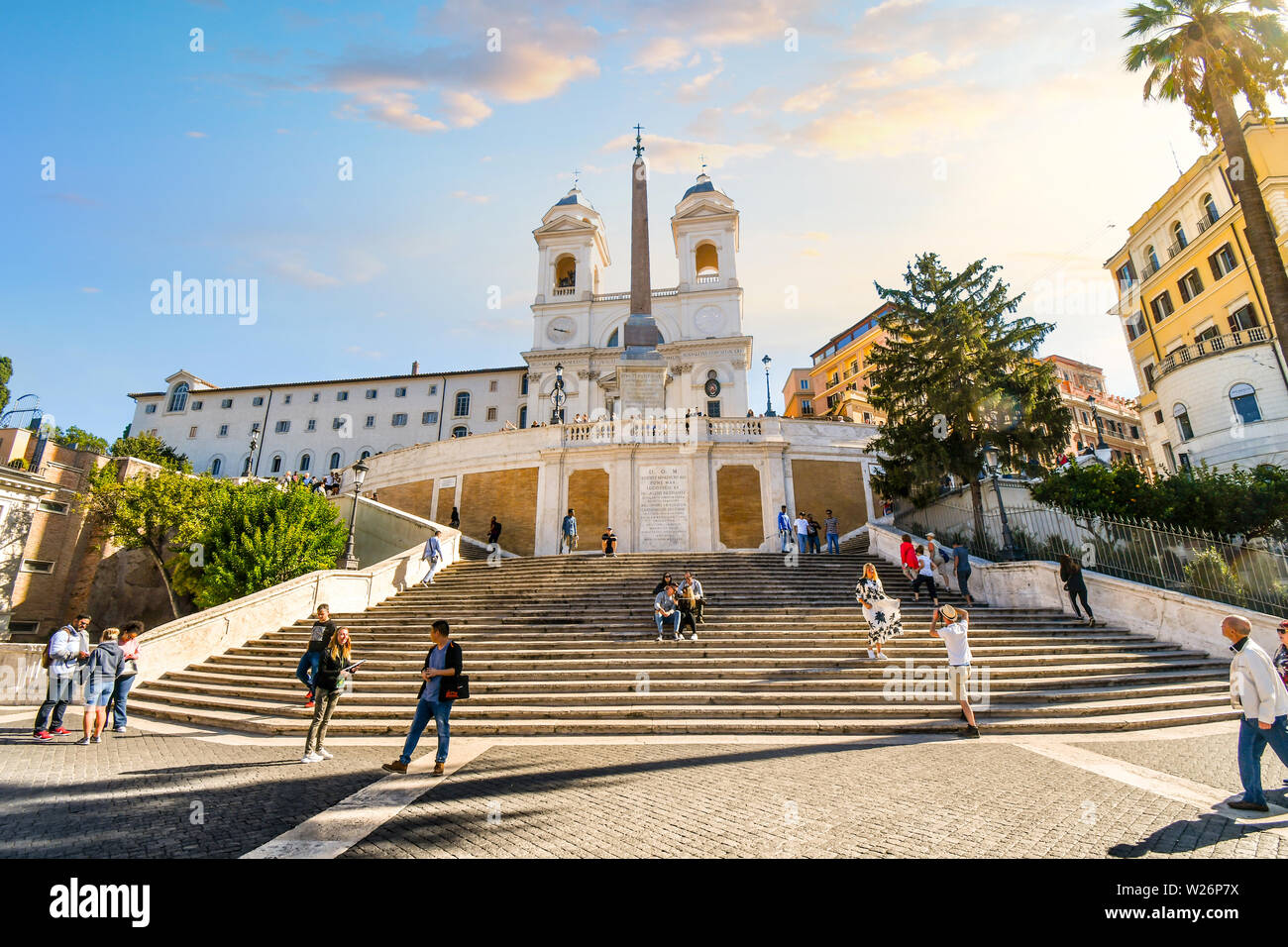 Rome church spanish steps hi-res stock photography and images - Alamy