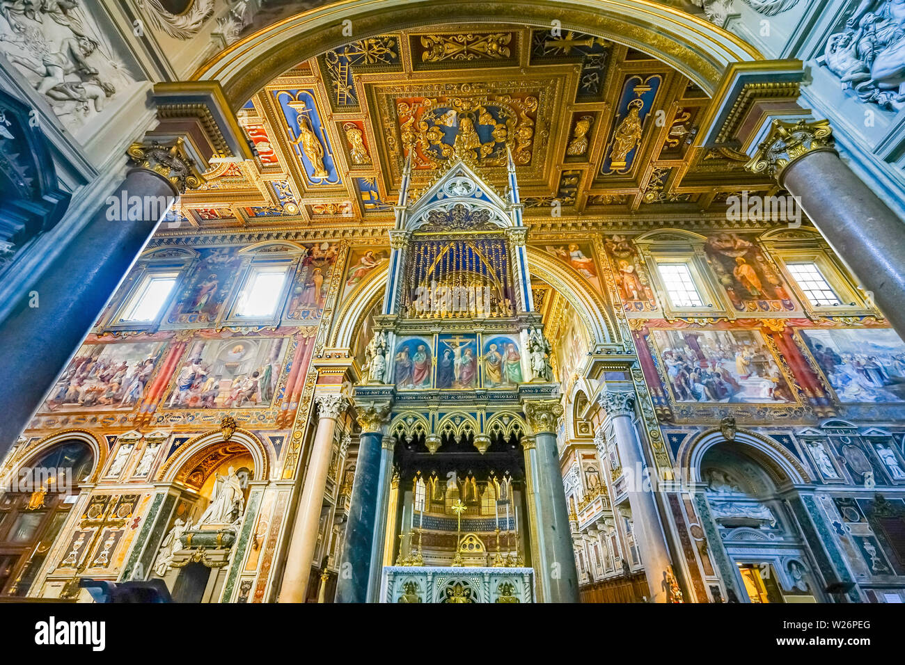 High Altar Ciborium Basilica Saint John Lateran Papal Cathedral Church ...