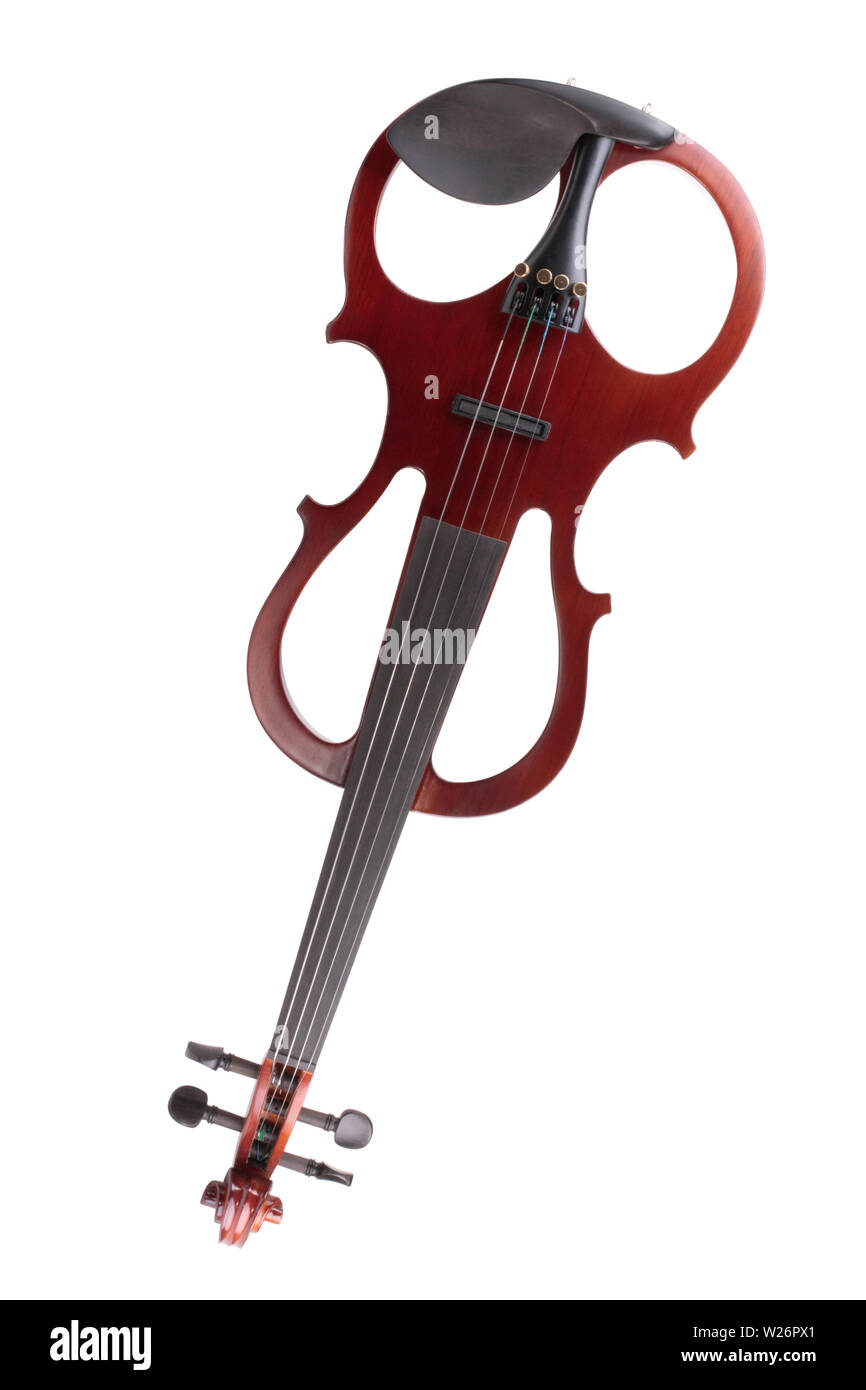 Electric Violin Isolated Stock Photo - Alamy