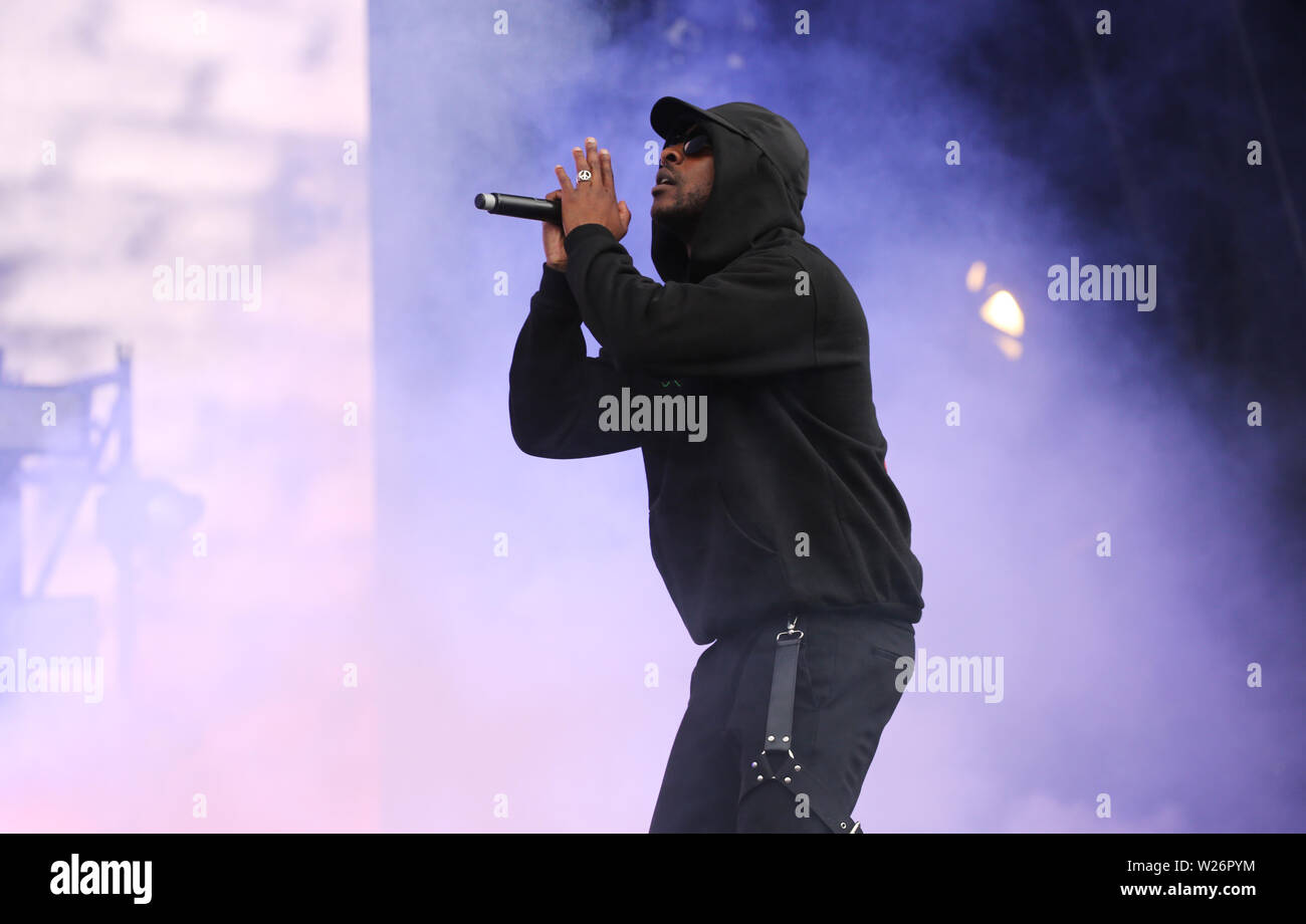 Skepta performing on Day 2 of Wireless Festival held at Finsbury Park ...