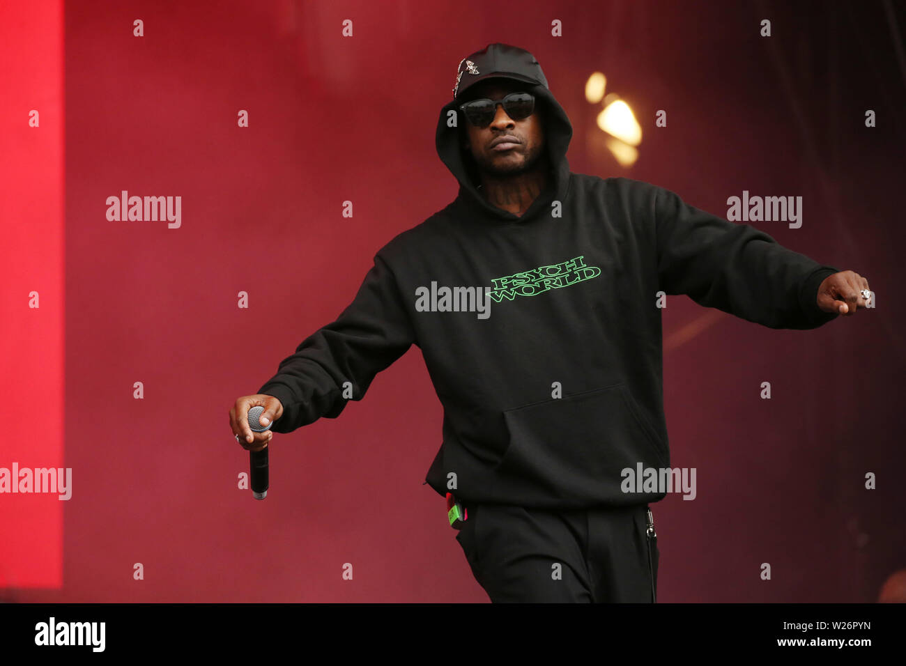 Skepta performing on Day 2 of Wireless Festival held at Finsbury Park ...
