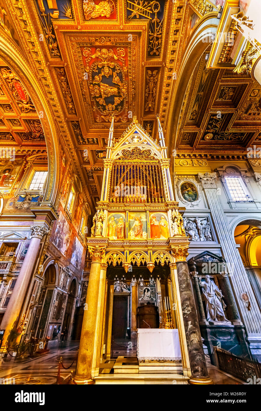 High Altar Ciborium Basilica Saint John Lateran Papal Cathedral Church ...