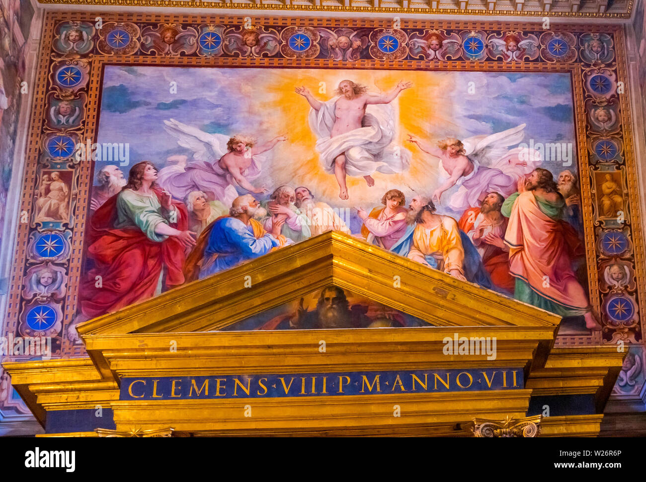 Ancient Jesus Resurrection Fresco Basilica Saint John Lateran Papal ...