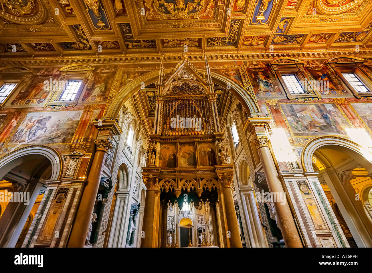 High Altar Ciborium Basilica Saint John Lateran Papal Cathedral Church ...