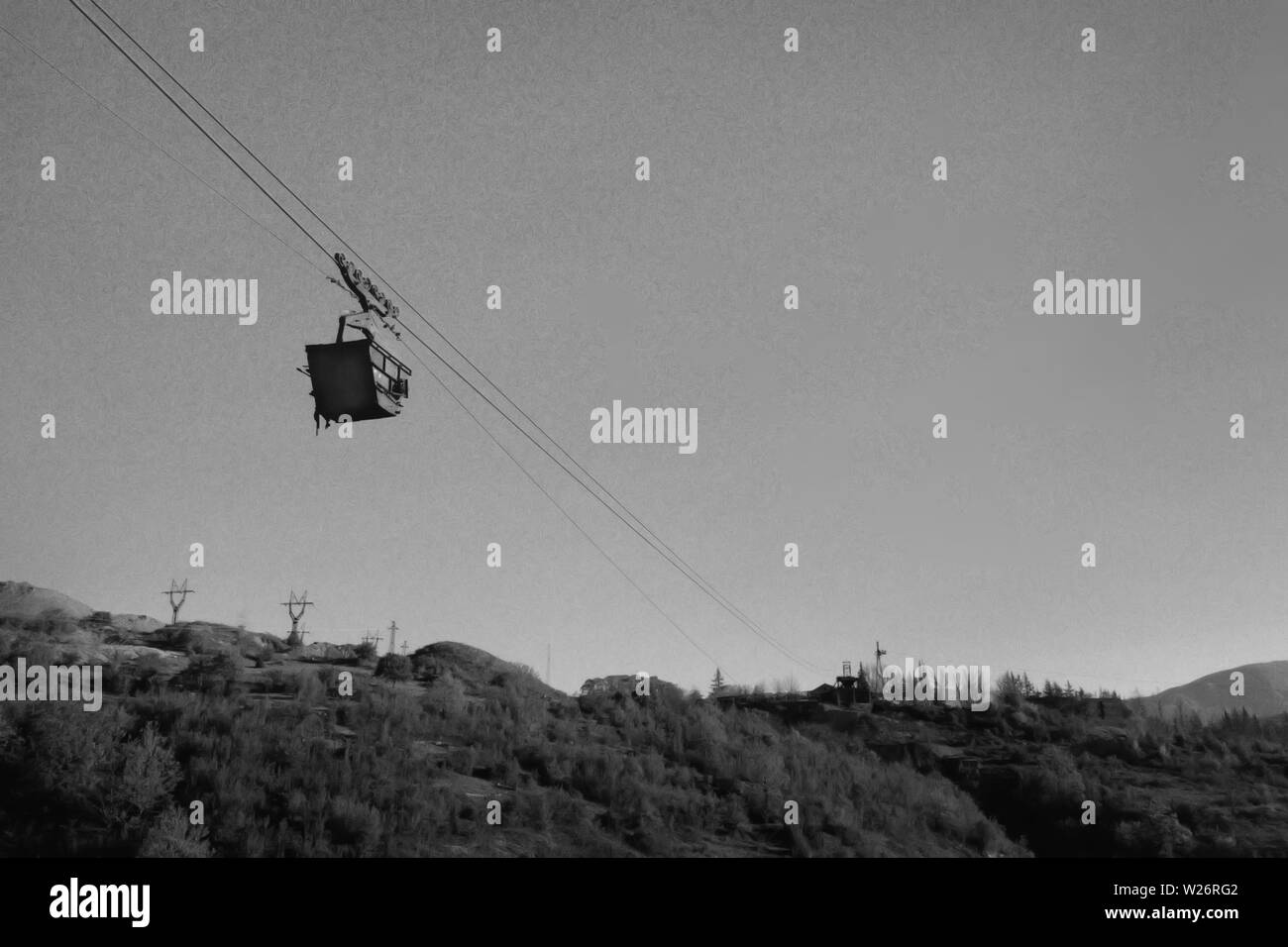 Chiatura Mining Town Cable Cars, Georgia, taken in April 2019rnCreate ...