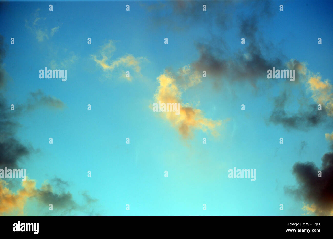 sunset sky at summer Stock Photo - Alamy