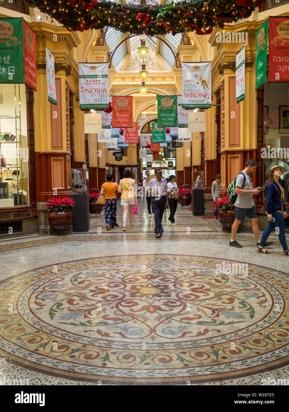 Interior of Melbourne Royal Arcade Stock Photo - Alamy