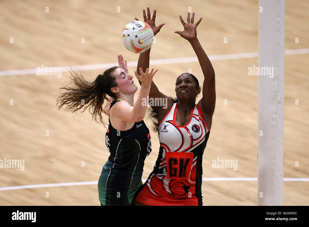 Cardiff, Wales, UK. 06th July 2019. action from Northern Ireland (in ...