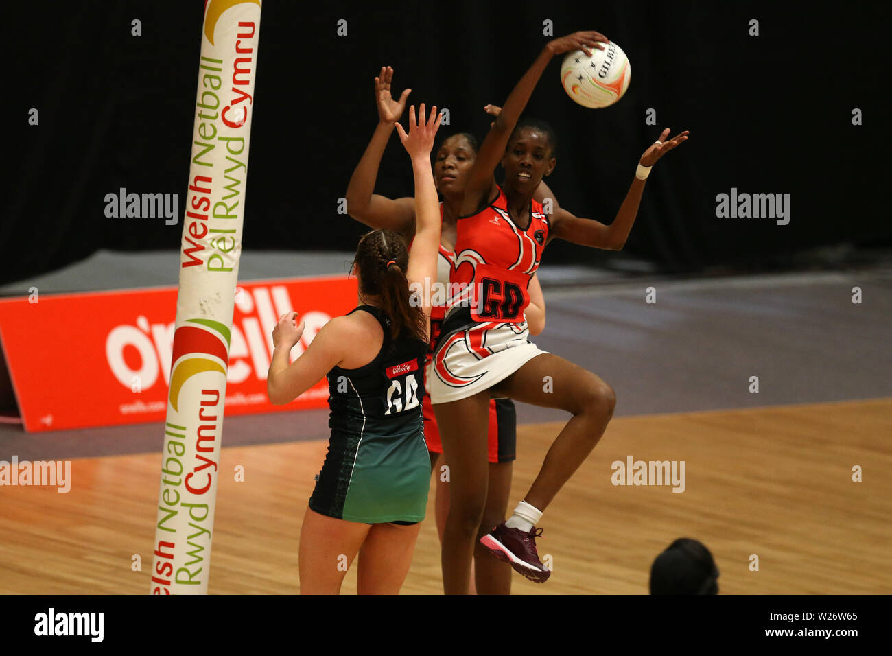 Cardiff, Wales, UK. 06th July 2019. action from Northern Ireland (in ...