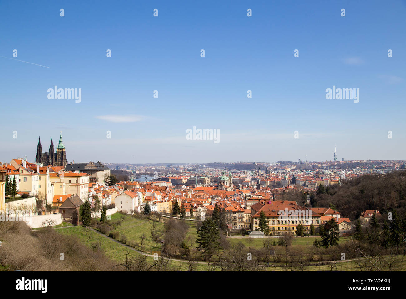 Prague praha rooftop hi-res stock photography and images - Alamy