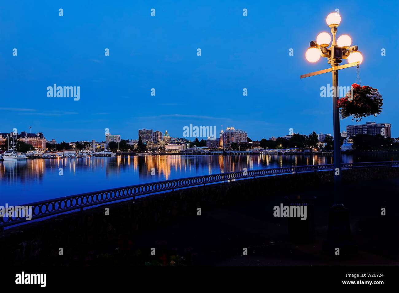 Victoria bc parliament canada night evening lights building hi-res ...