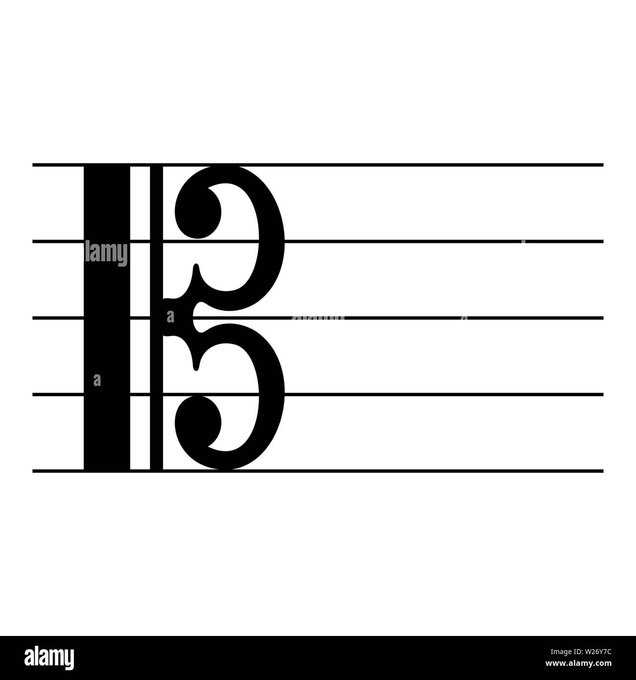 Clef sound symbol Black and White Stock Photos & Images - Alamy