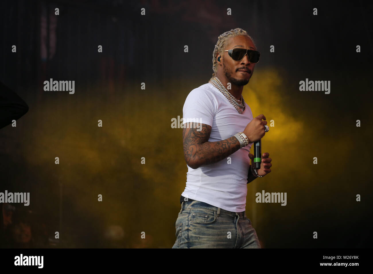 Future performing on Day 2 of Wireless Festival held at Finsbury Park ...