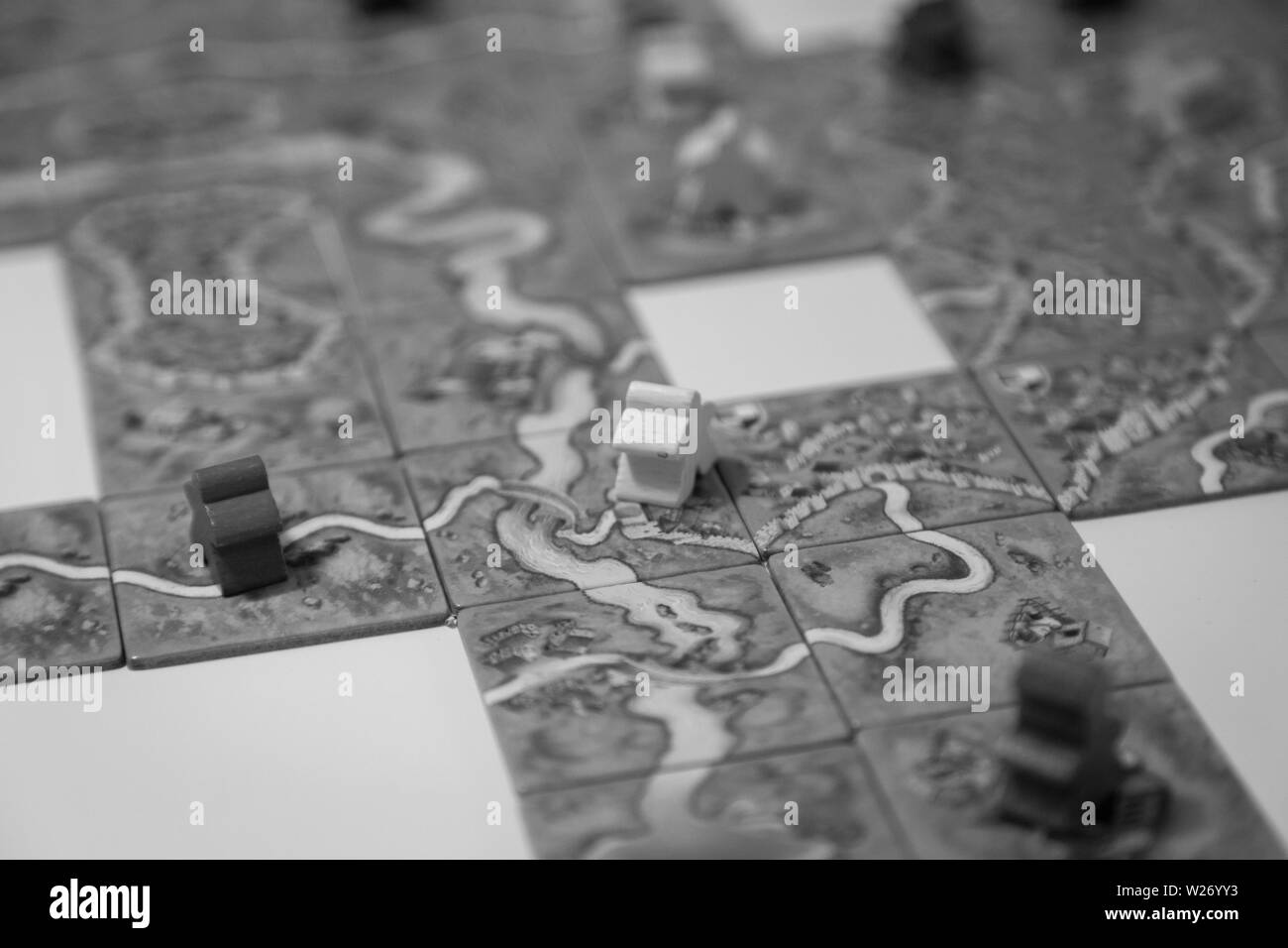Playing board game Black and White Stock Photos & Images - Alamy