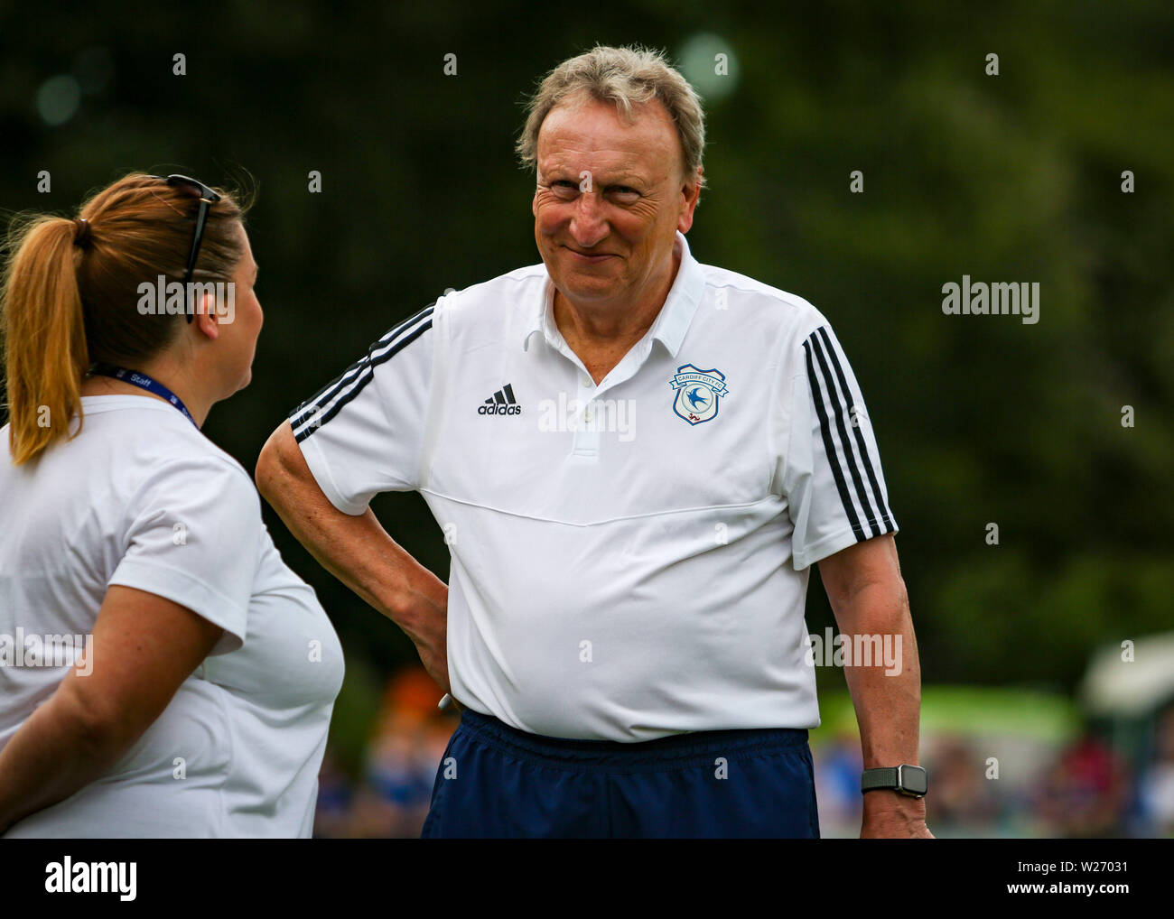 CARDIFF, UNITED KINGDOM. 5th July 2019. Manager Neil Warnock of Cardiff ...