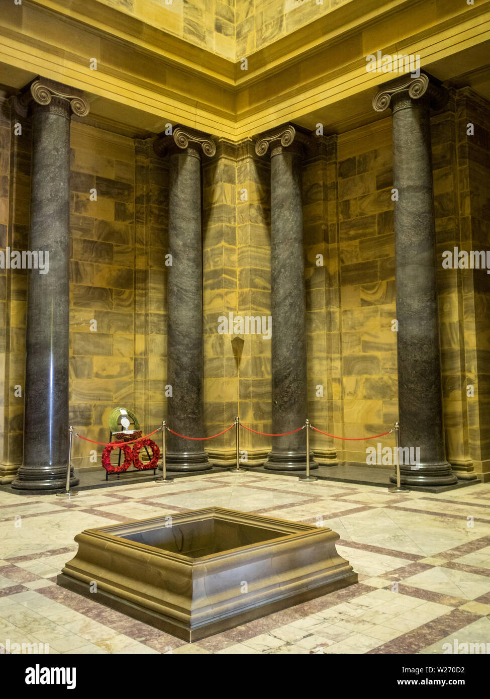 Shrine of Remembrance interior, Melbourne Stock Photo - Alamy