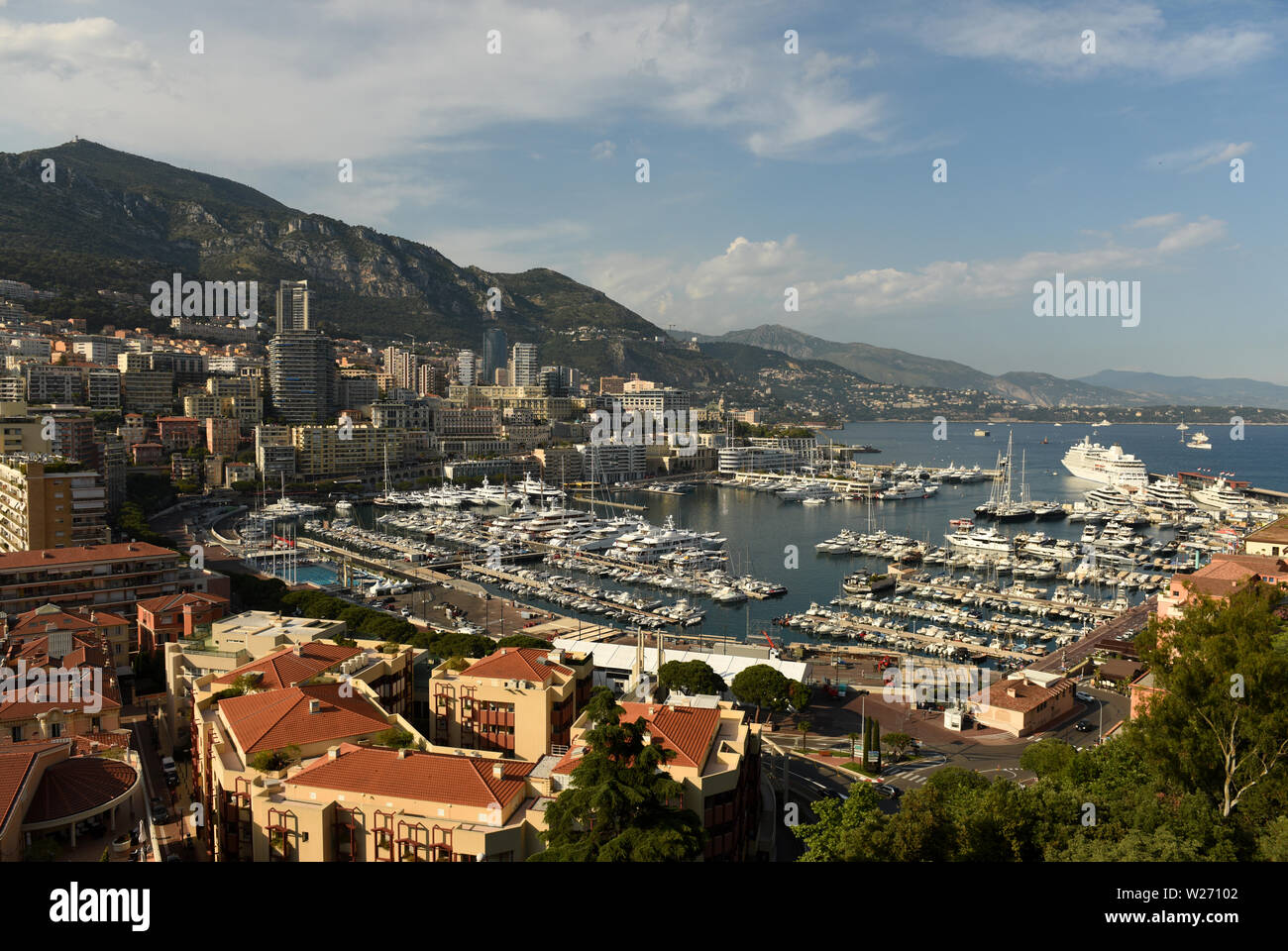 Cityscape of Monaco. Monaco Harbor Stock Photo - Alamy