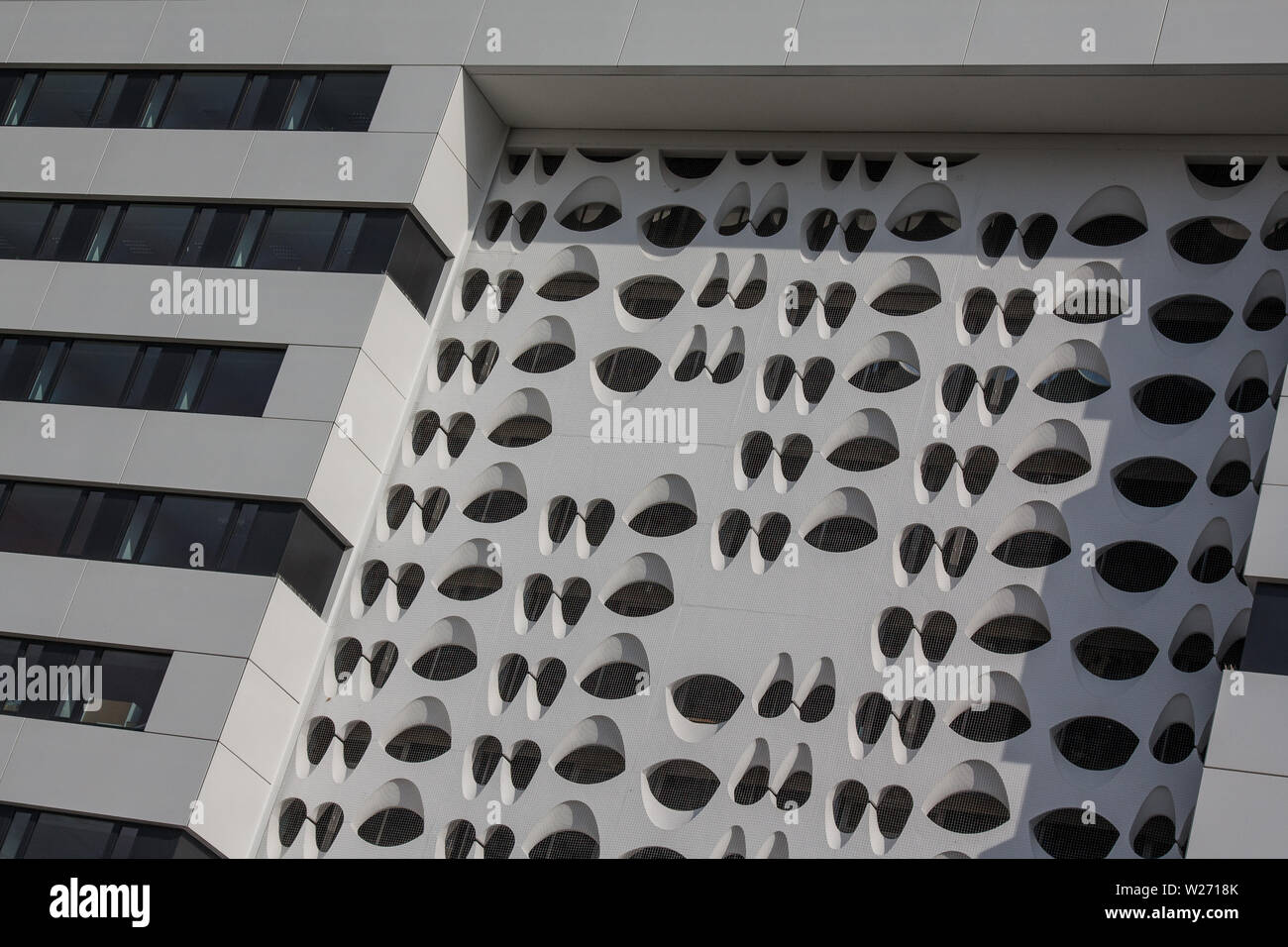 Modern architecture of a building in the city center of chemnitz Stock ...