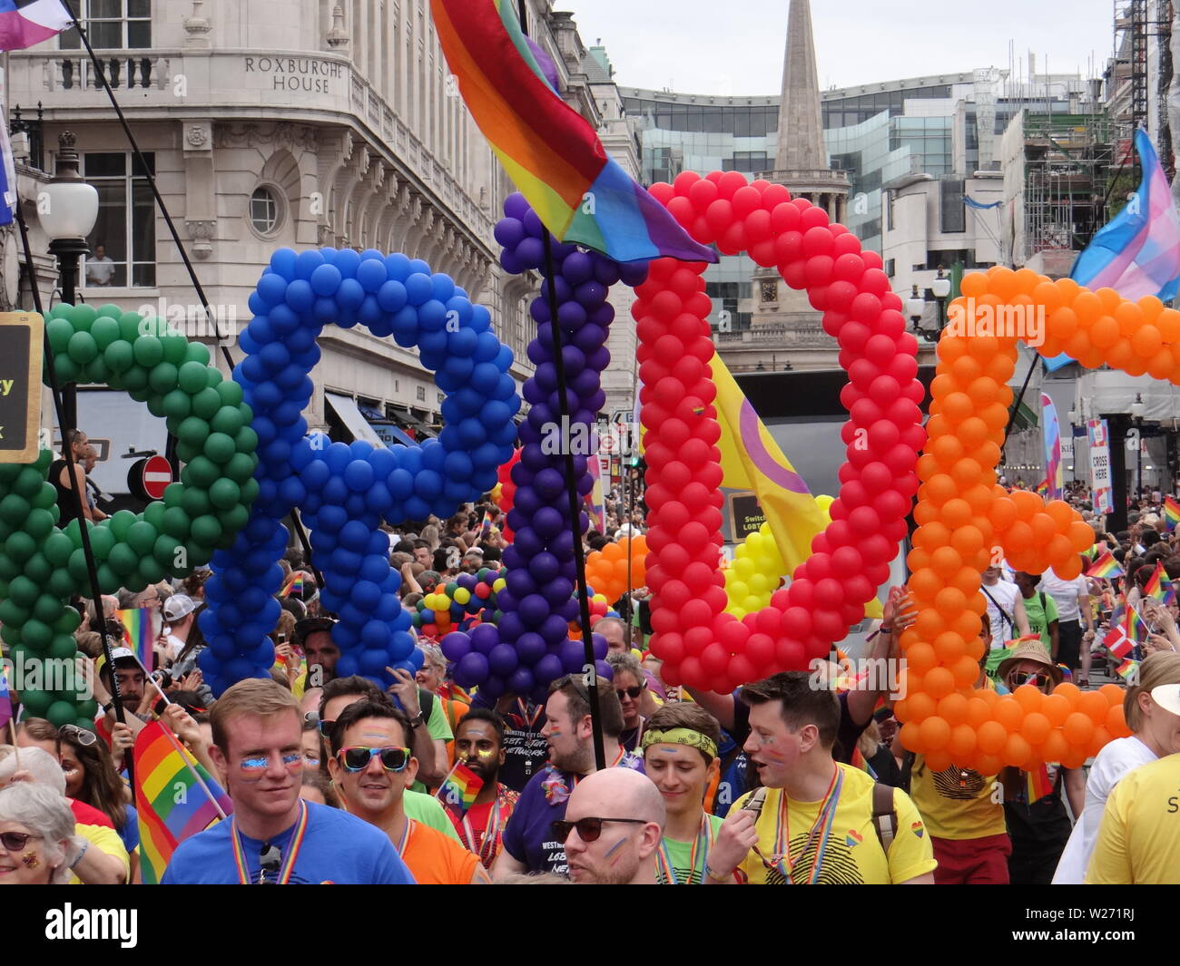 Pride Parade in London celebrates its 50th anniversary, London, UK ...