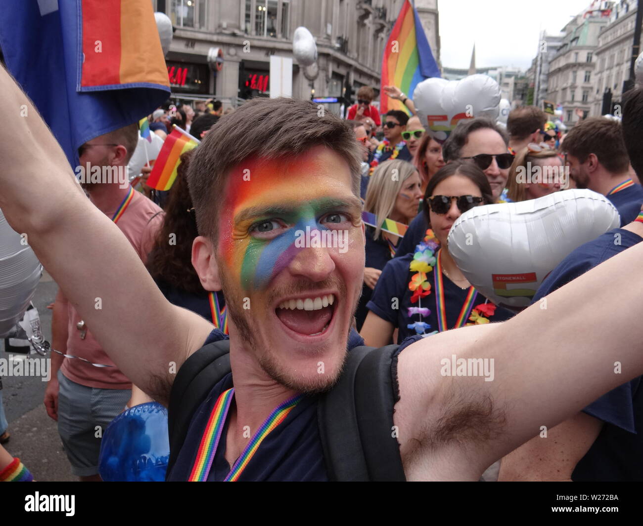 Pride Parade in London celebrates its 50th anniversary, London, UK ...