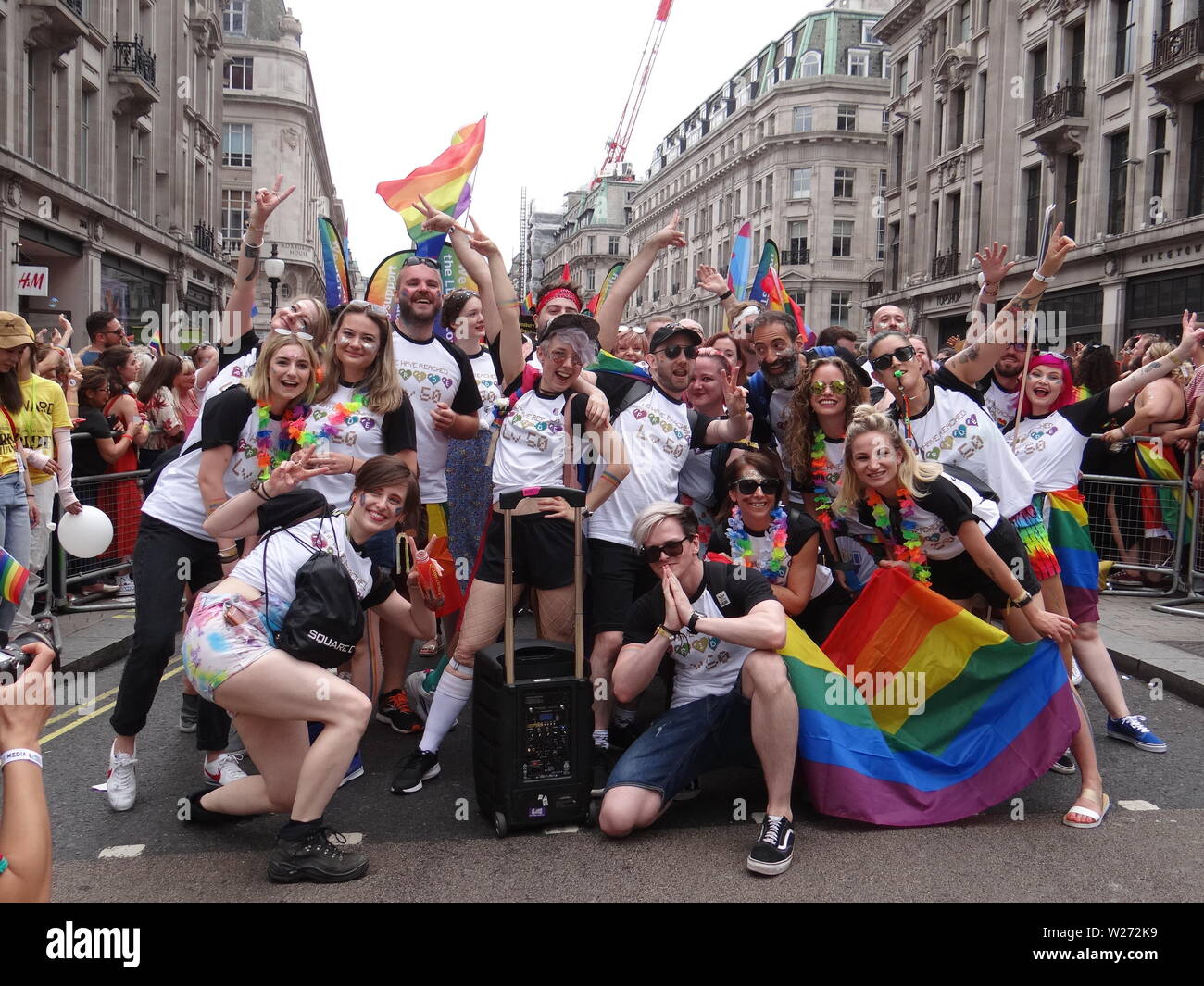 Pride Parade in London celebrates its 50th anniversary, London, UK ...