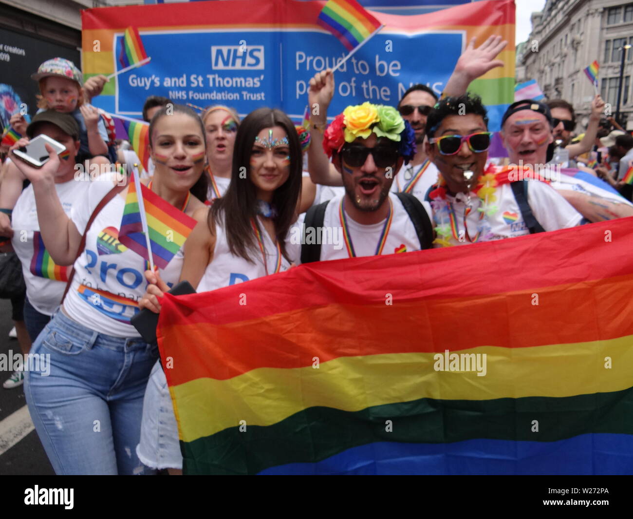 Pride Parade in London celebrates its 50th anniversary, London, UK ...