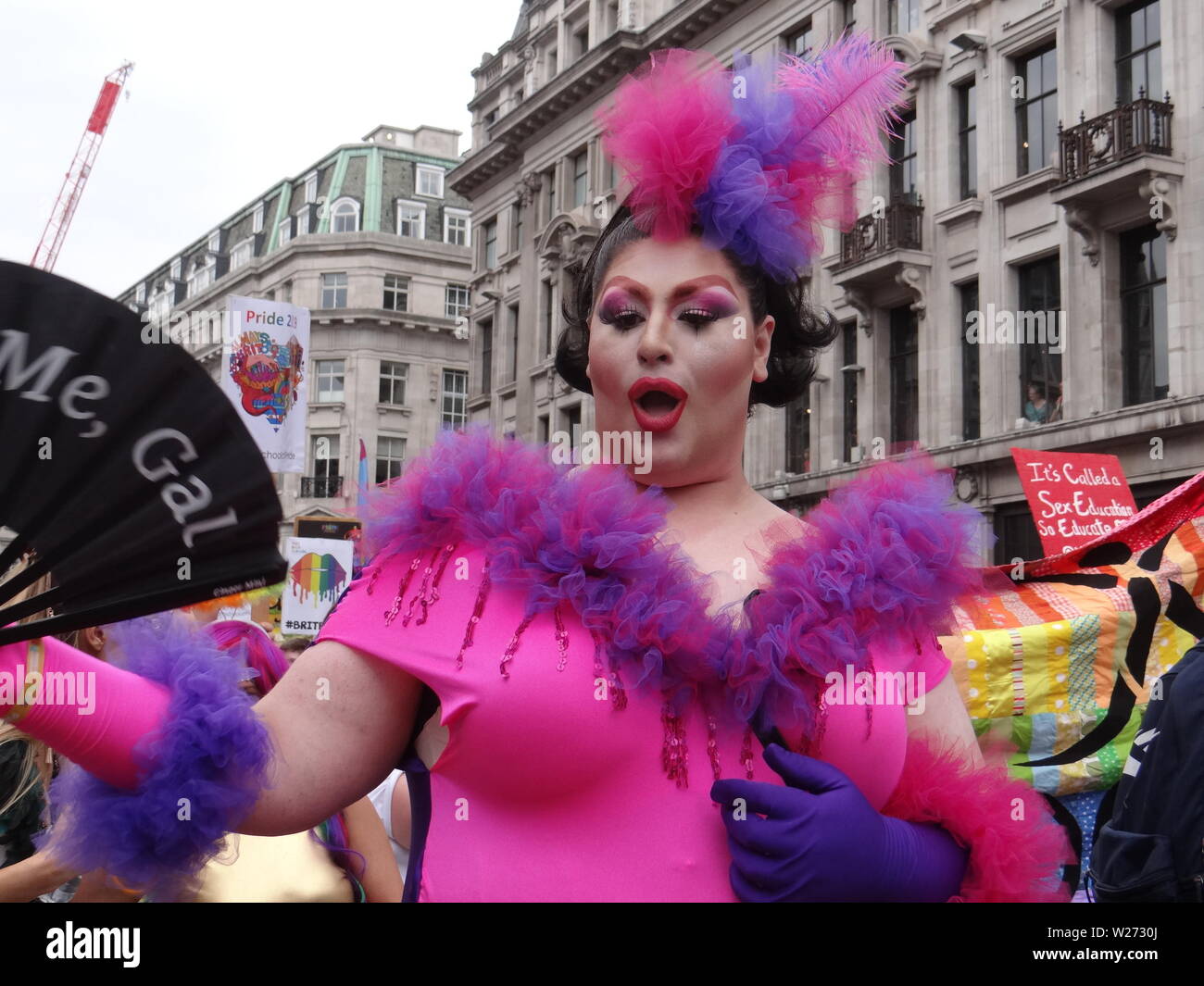 Pride Parade in London celebrates its 50th anniversary, London, UK ...