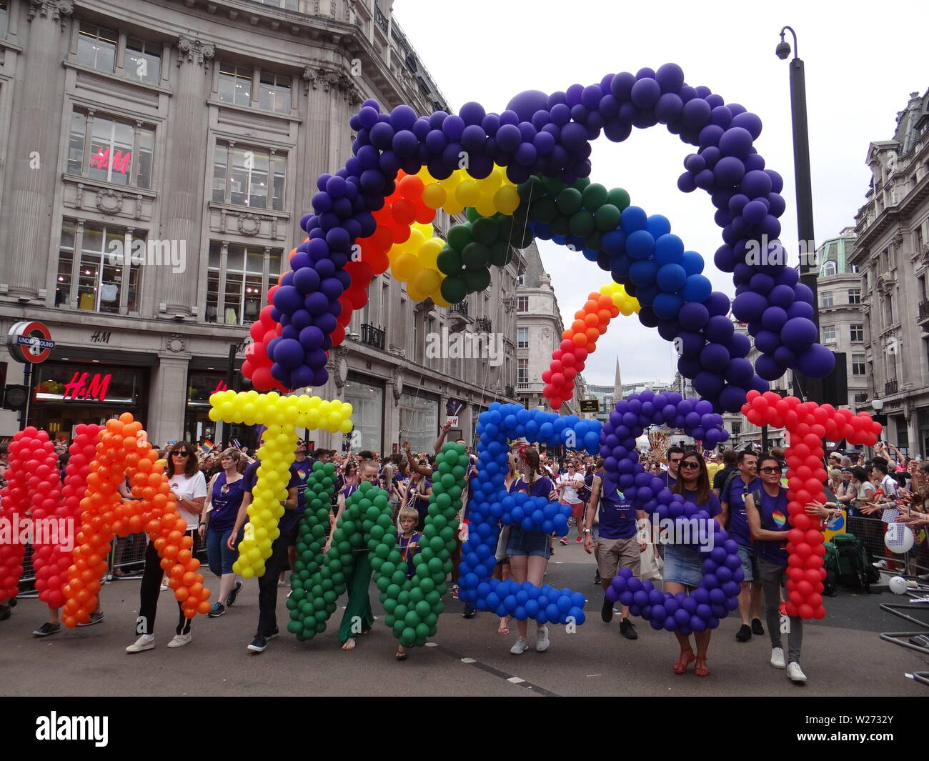 Pride Parade in London celebrates its 50th anniversary, London, UK ...