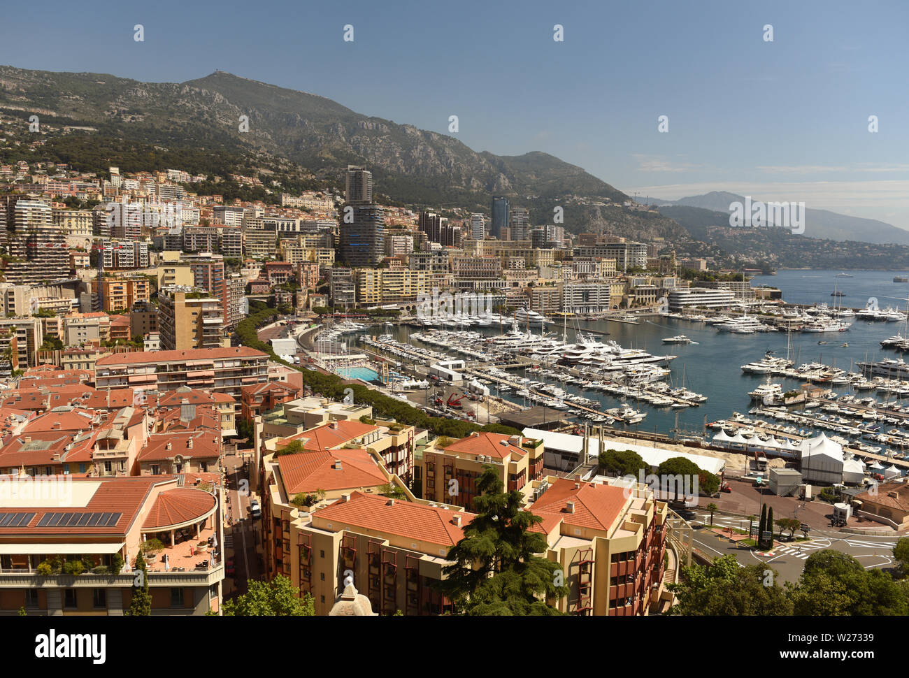Cityscape of Monaco. Monaco Harbor Stock Photo - Alamy