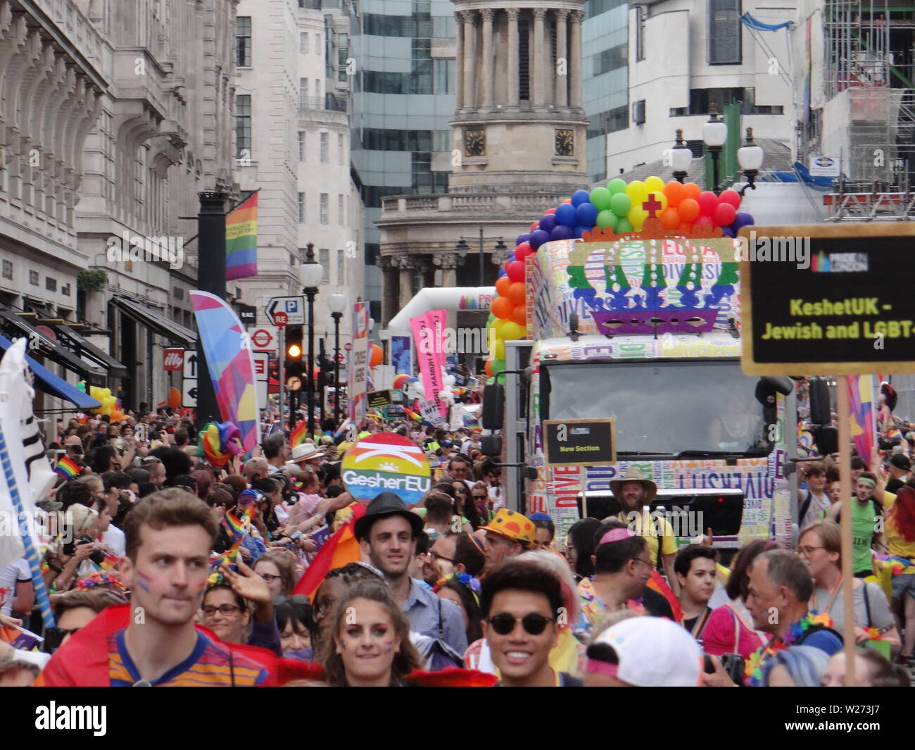 Pride Parade in London celebrates its 50th anniversary, London, UK ...