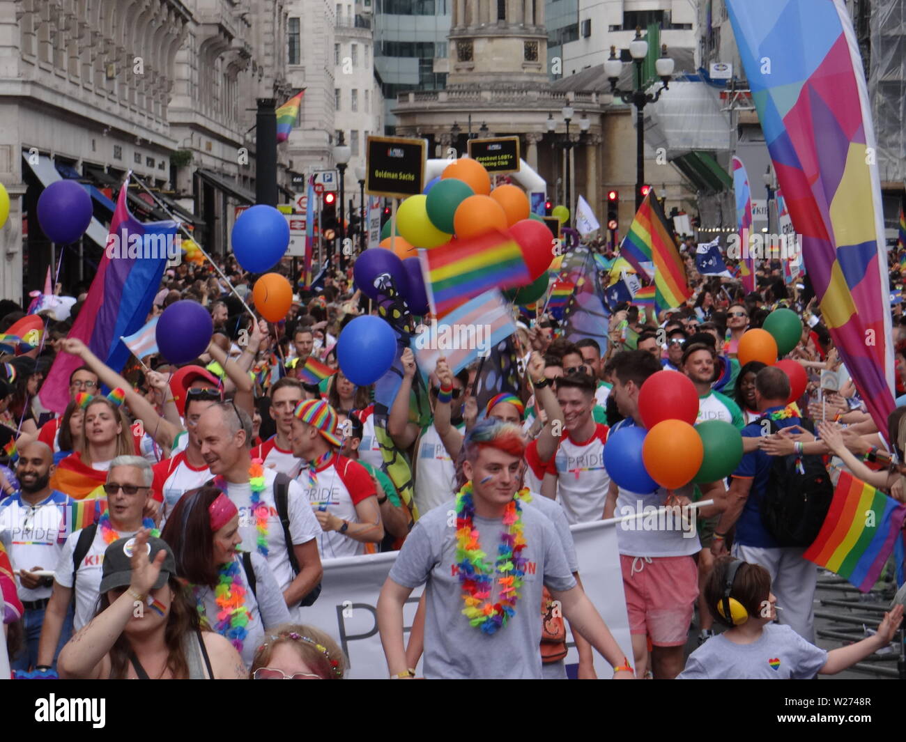Pride Parade in London celebrates its 50th anniversary, London, UK ...