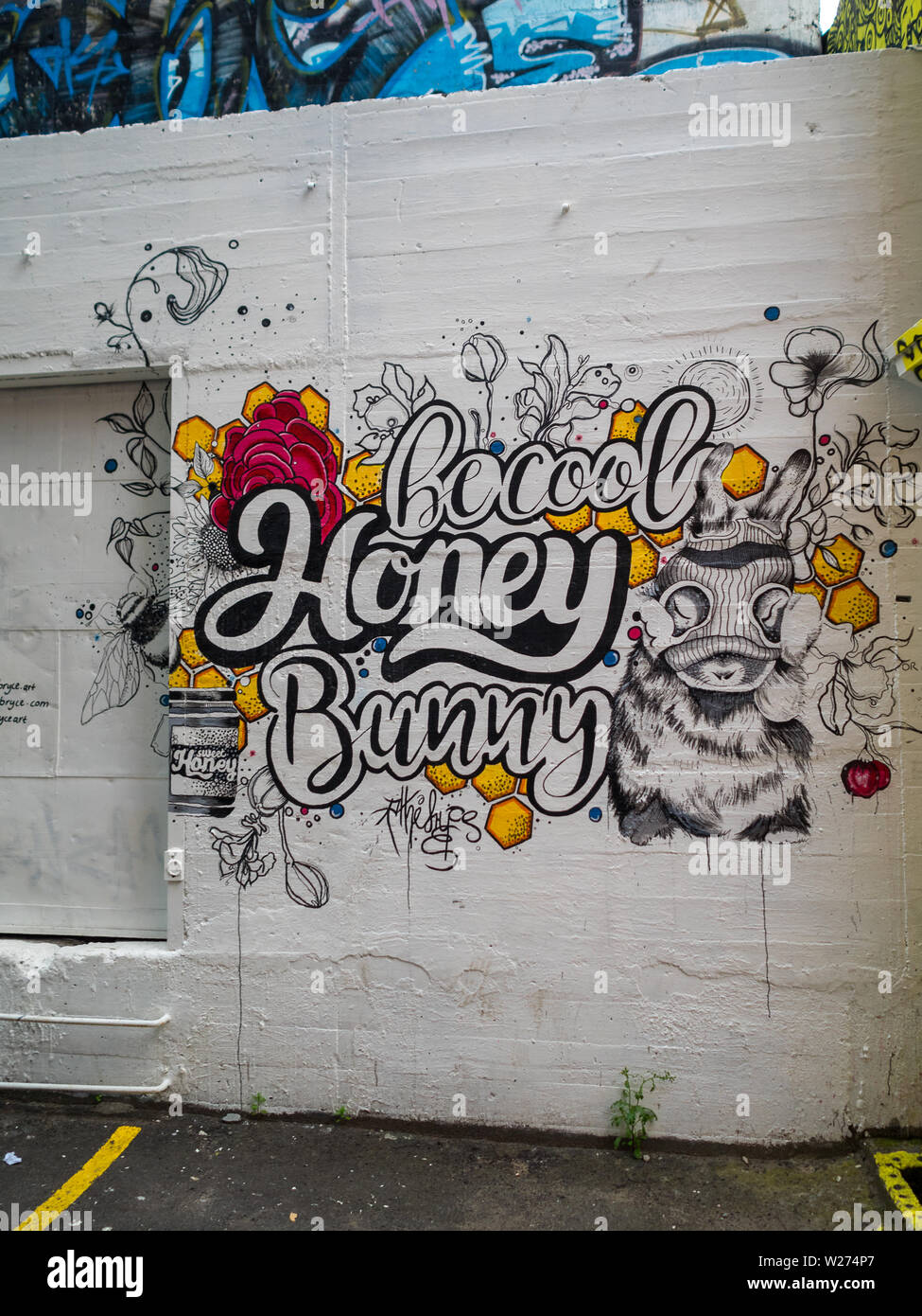 Hobart street art Stock Photo - Alamy
