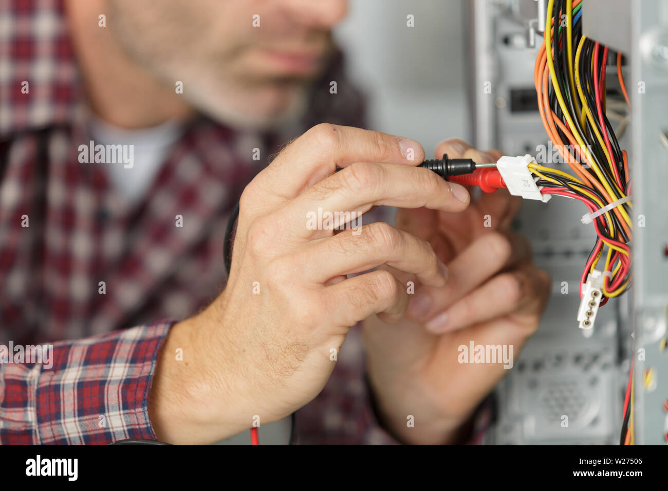 inside details of the old personal computer Stock Photo - Alamy