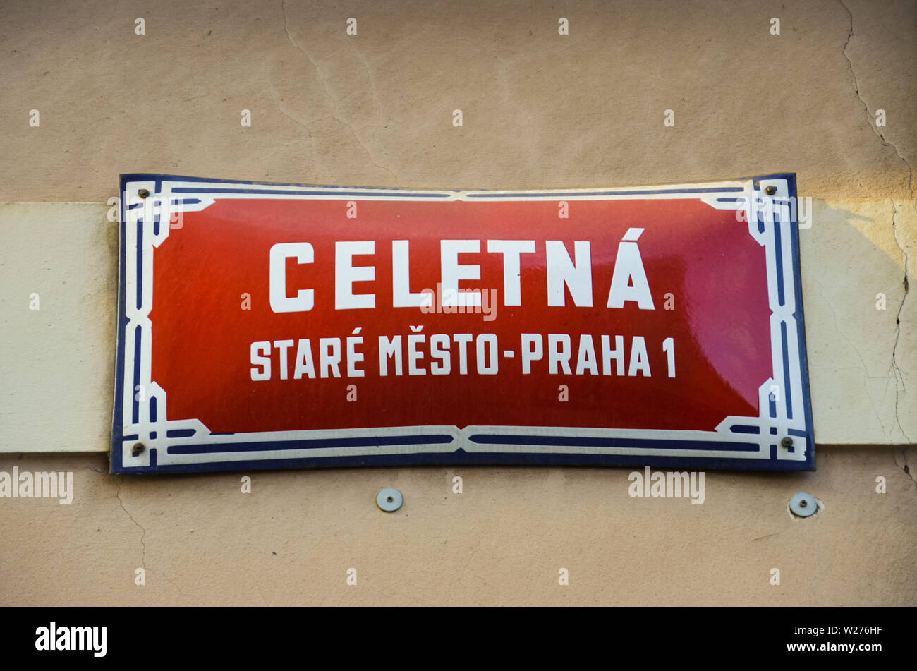 Prague czech republic street signs hi-res stock photography and images ...
