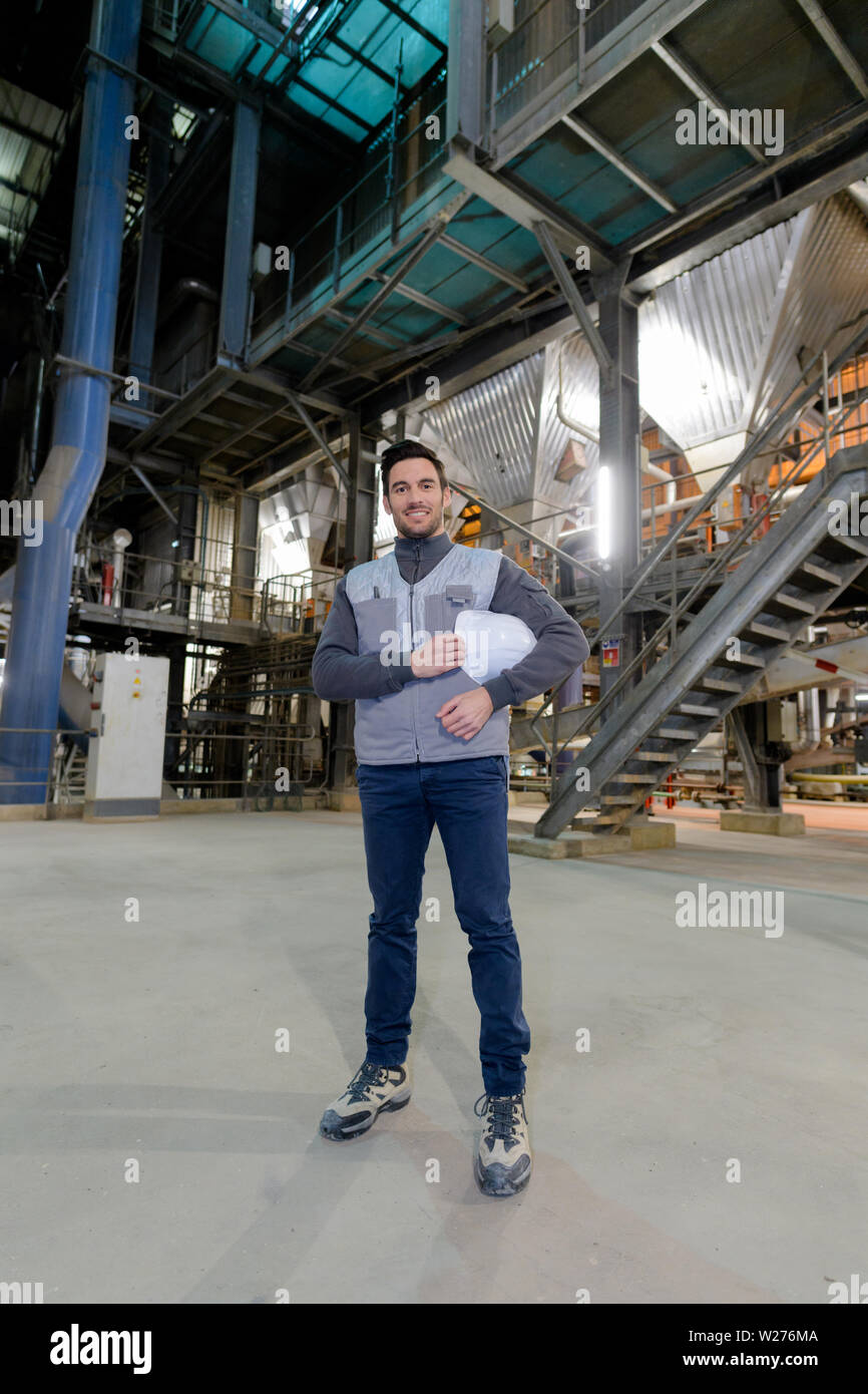 portrait of factory male worker Stock Photo - Alamy