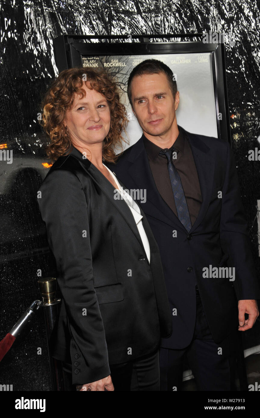 LOS ANGELES, CA. October 05, 2010: Melissa Leo & Sam Rockwell at the ...