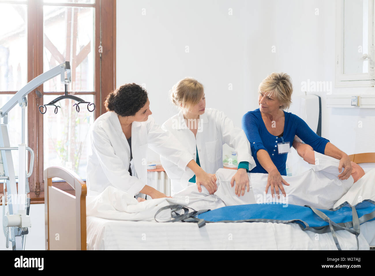 portrait of a hoist training Stock Photo - Alamy