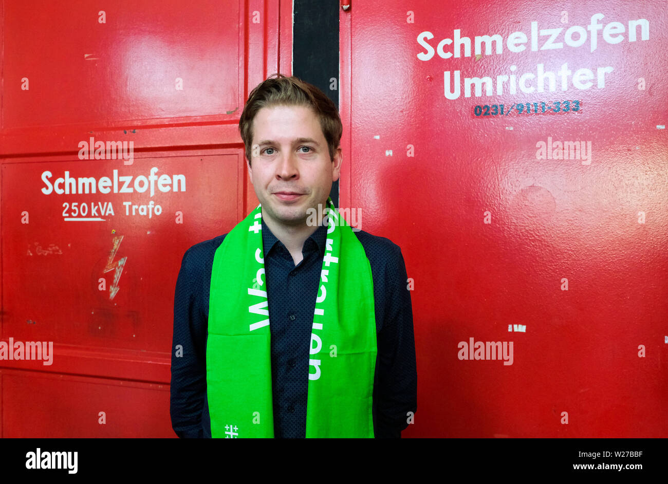 Dortmund, Germany, 21, June 2019: KEVIN KUEHNERT on a podium of the ...