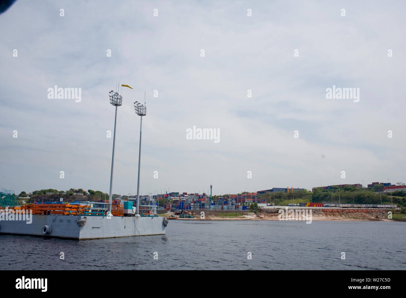 Unloading of Container, Amazônia, Manaus, Amazonas, Brazil Stock Photo ...