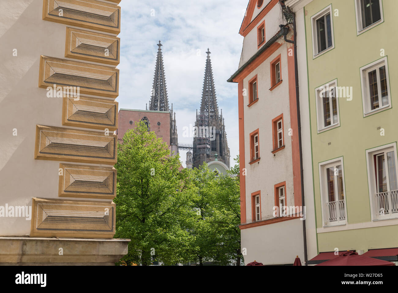 Regensburg cathedral view from hi-res stock photography and images - Alamy