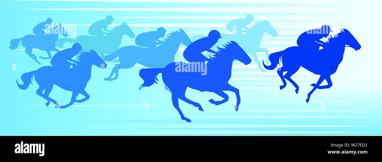 Race horse silhouette hi-res stock photography and images - Alamy
