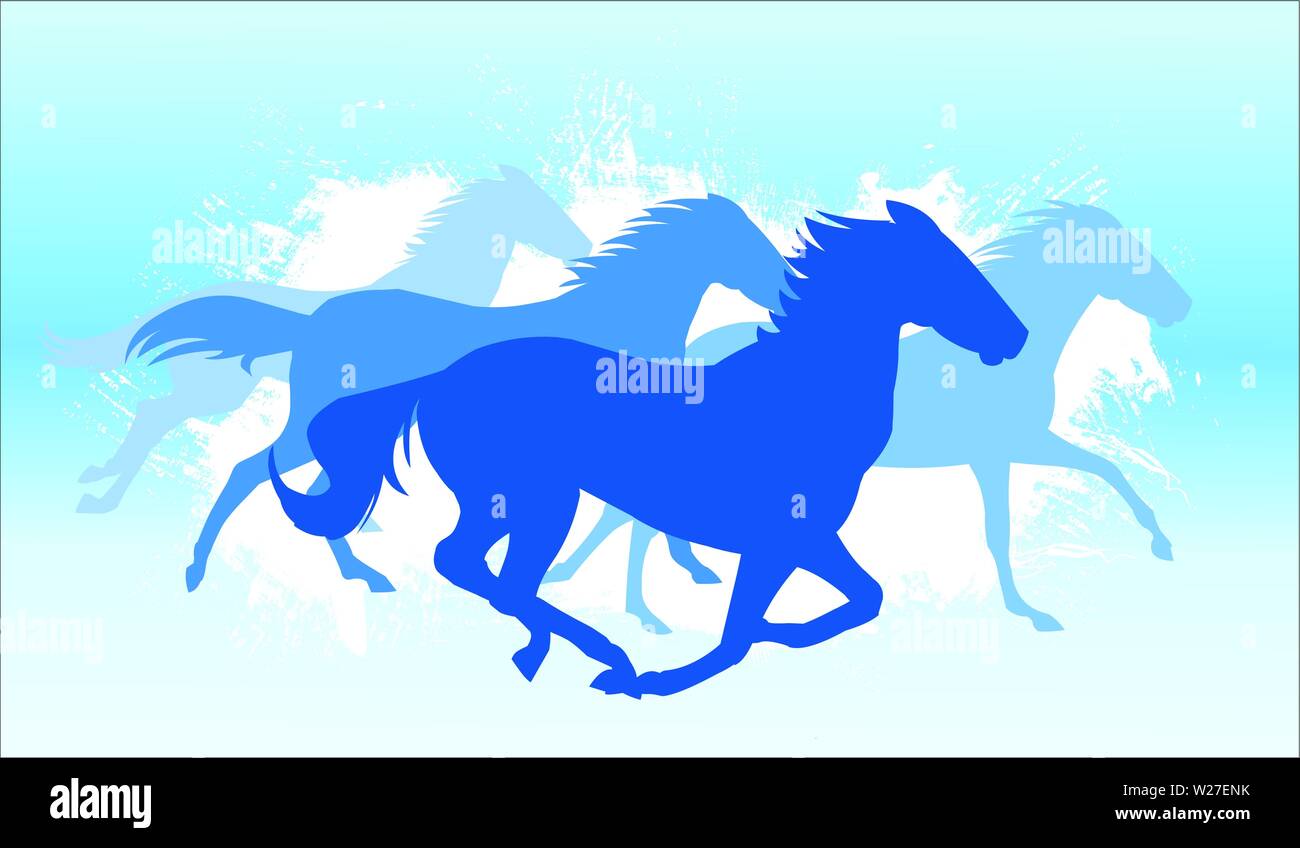 Horse Running Vector