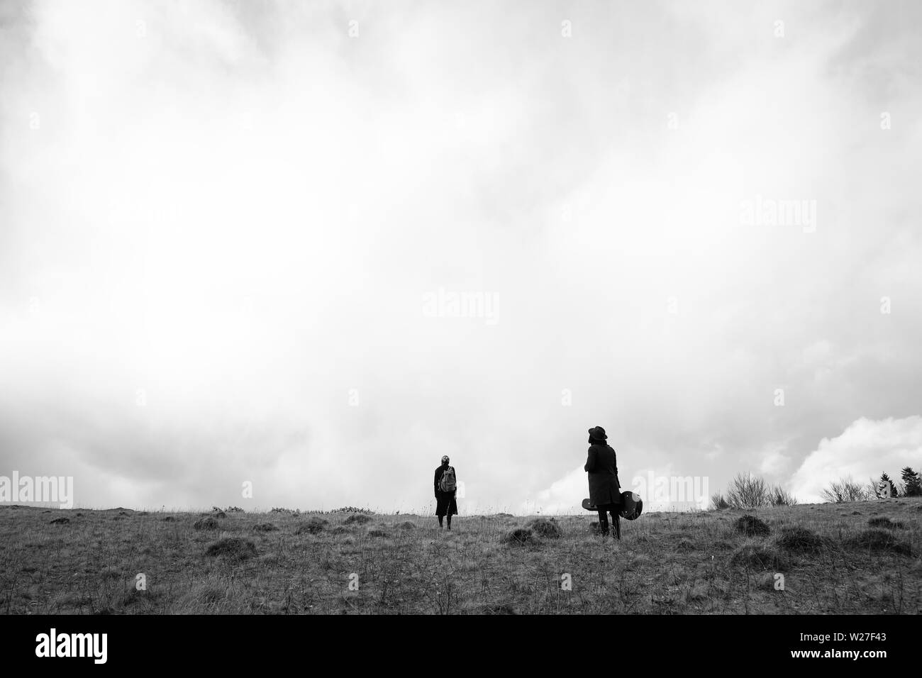 Couple of lovers into the wild Stock Photo - Alamy