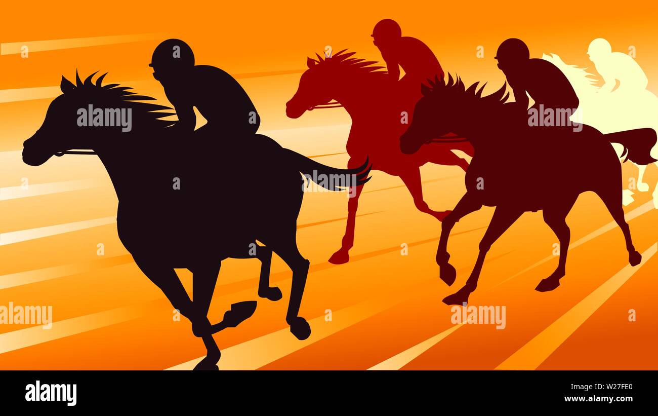 Race horse front Stock Vector Images - Alamy