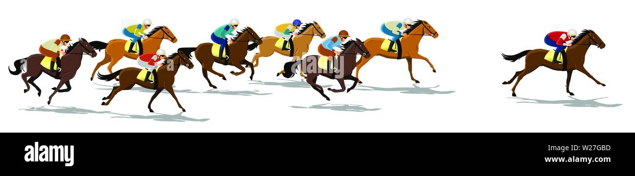 Horse race in race course vector Stock Vector Image & Art - Alamy Horse race in race course vector Stock Vector Image & Art - Alamy