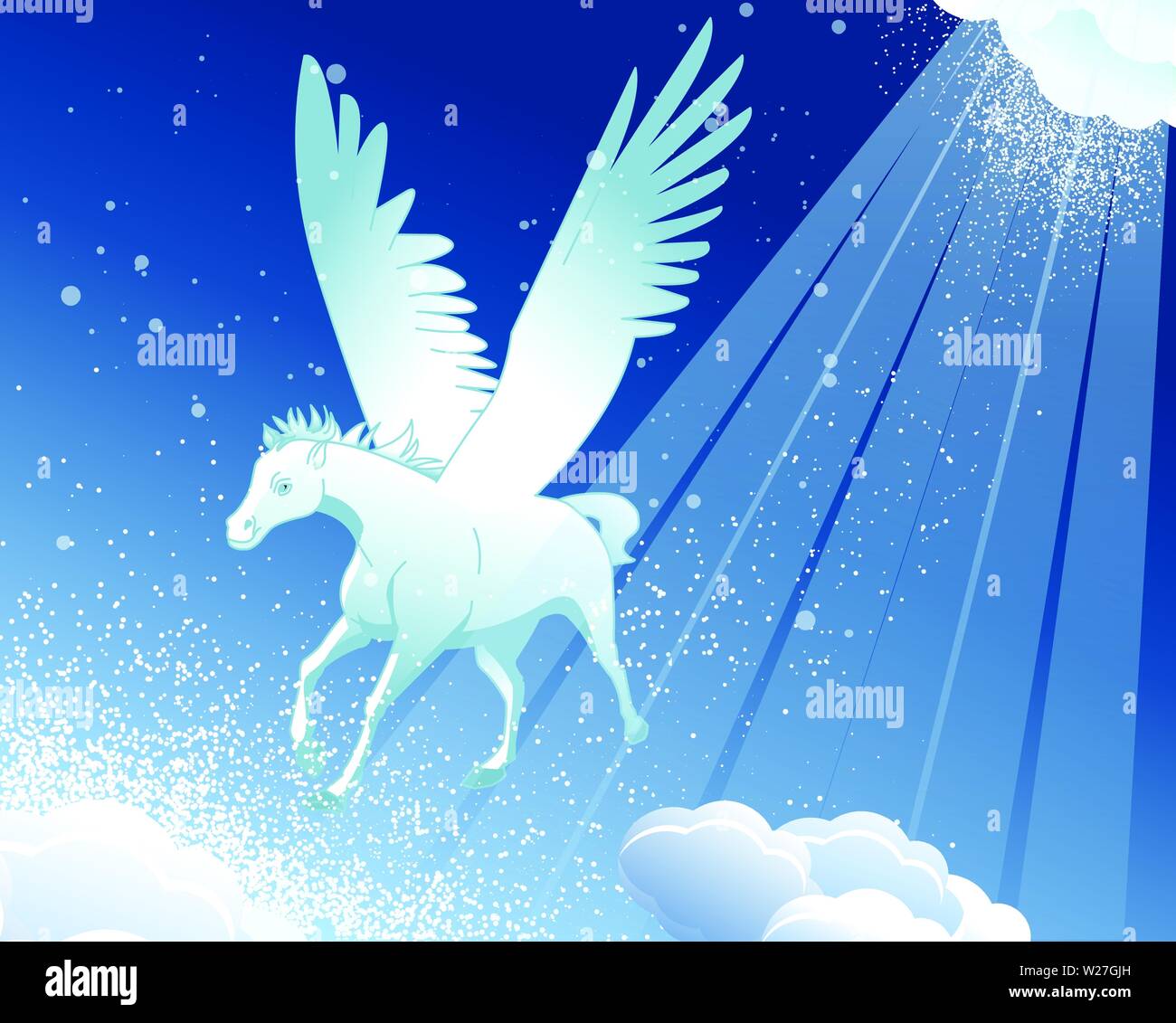 Abstract blue background animation flying Stock Vector Images - Alamy