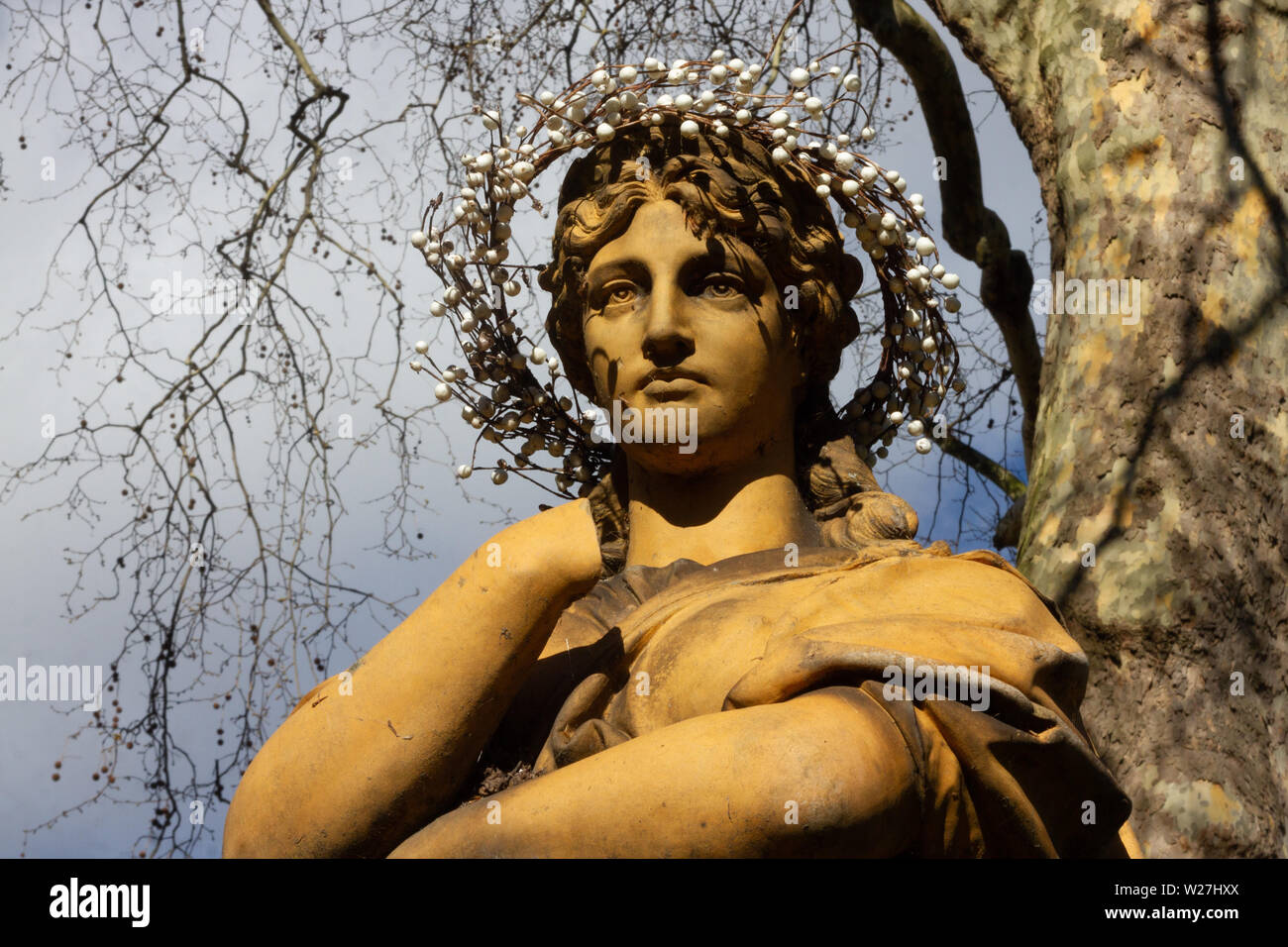 Statue euterpe muse bloomsbury hi-res stock photography and images - Alamy