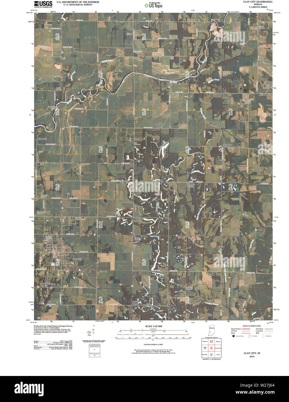 Map of clay city hi-res stock photography and images - Alamy