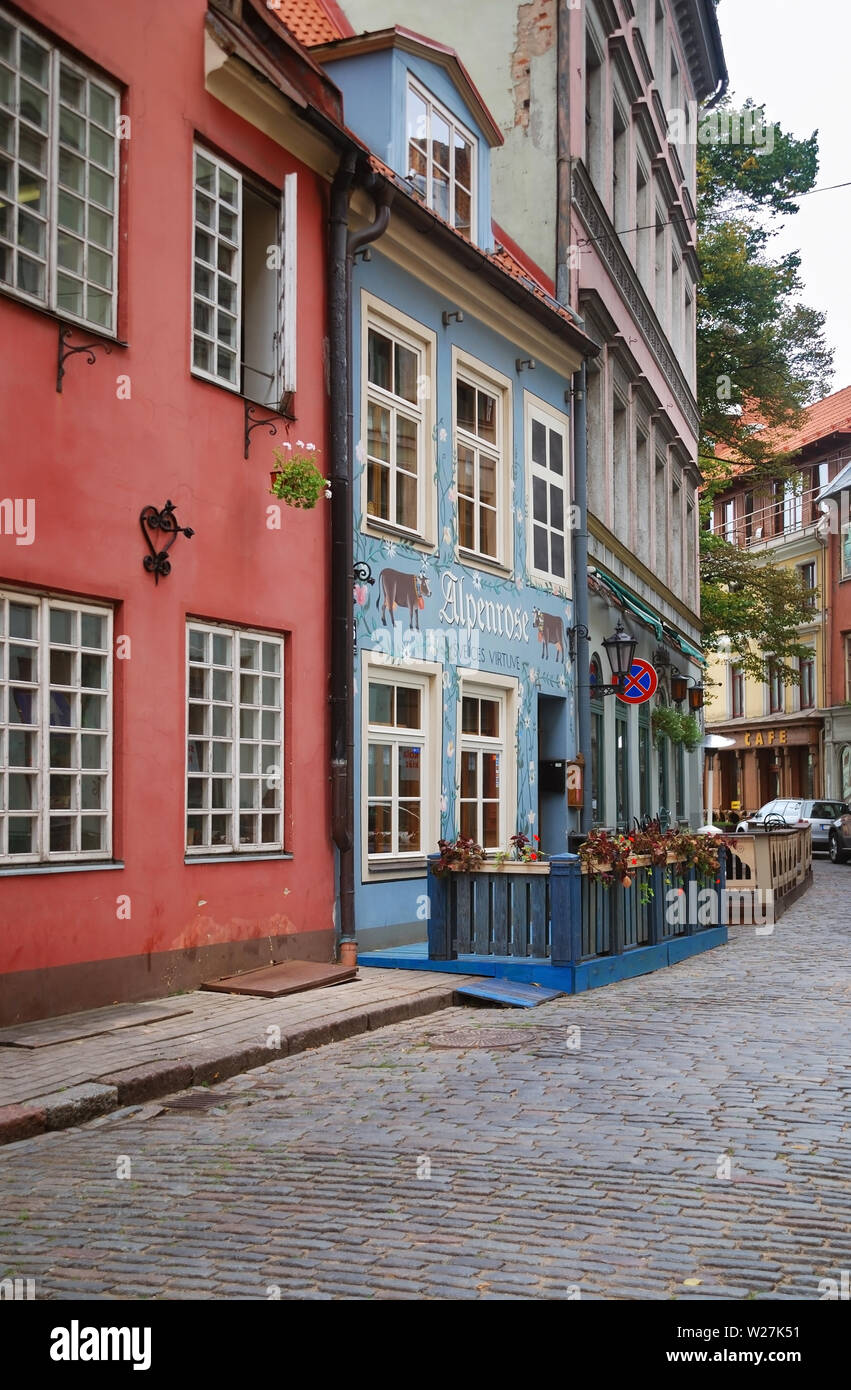 Jauniela street in Riga. Latvia Stock Photo - Alamy