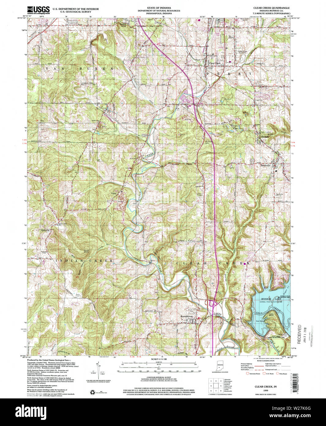 Clear creek map hi-res stock photography and images - Alamy